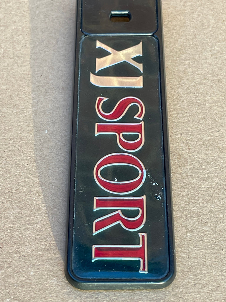 Jaguar X300 XJ6 XJ SPORT boot trunk badge Green back with silver/ Red ...