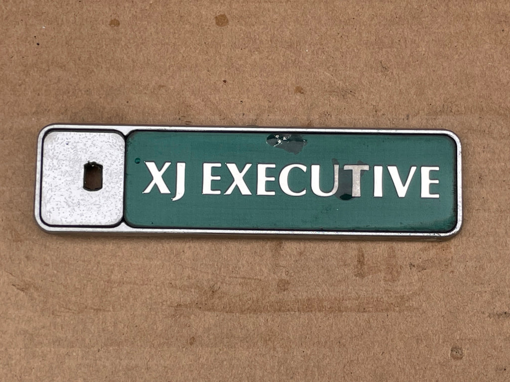 Jaguar X300 X308 XJ6 XJ Executive Trunk Boot Lid Badge Green & silver ...