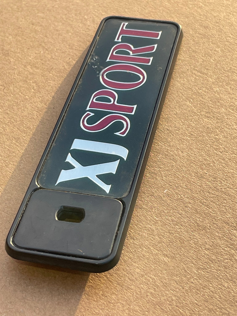 Jaguar X300 XJ6 XJ SPORT boot trunk badge Green back with silver/ Red ...