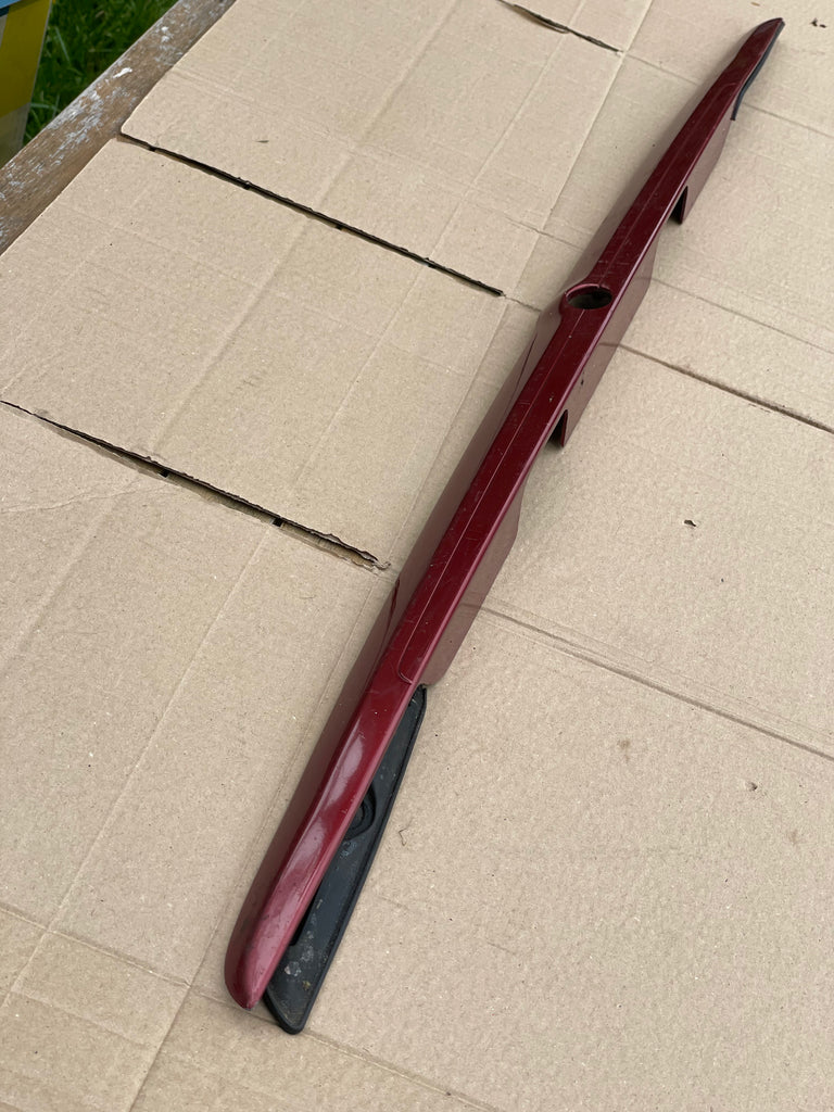 Jaguar X308 X300 XJR boot chrome plinth trim painted CFH FLAMENCO RED ...
