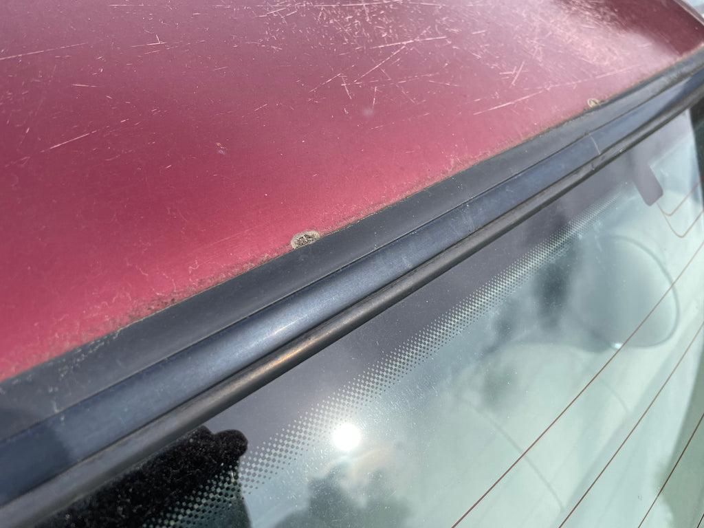 Jaguar X300 X308 XJR XJ8 rear wind screen black stainless steel trim f ...