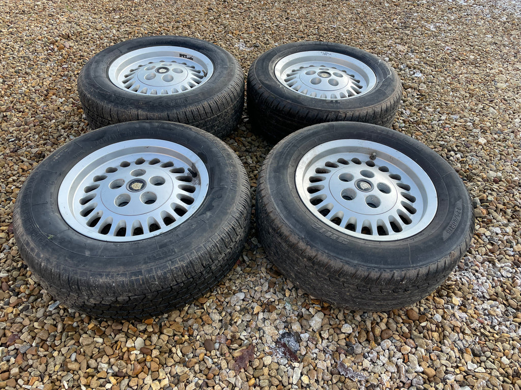 Daimler JAGUAR XJ40 15” Teardrop alloy wheels & tyres x4 15x7J 5x120pc ...