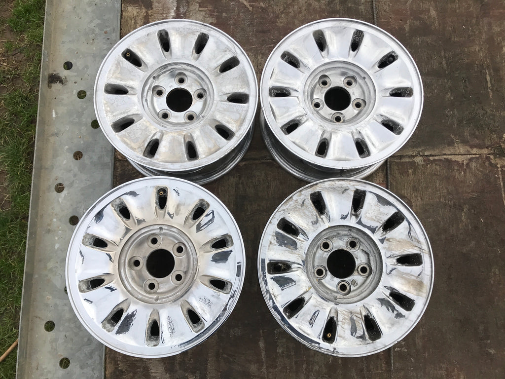 Daimler JAGUAR 16” X300 X308 XJ40 Chrome Turbine Alloy wheels x4 16x7J ...