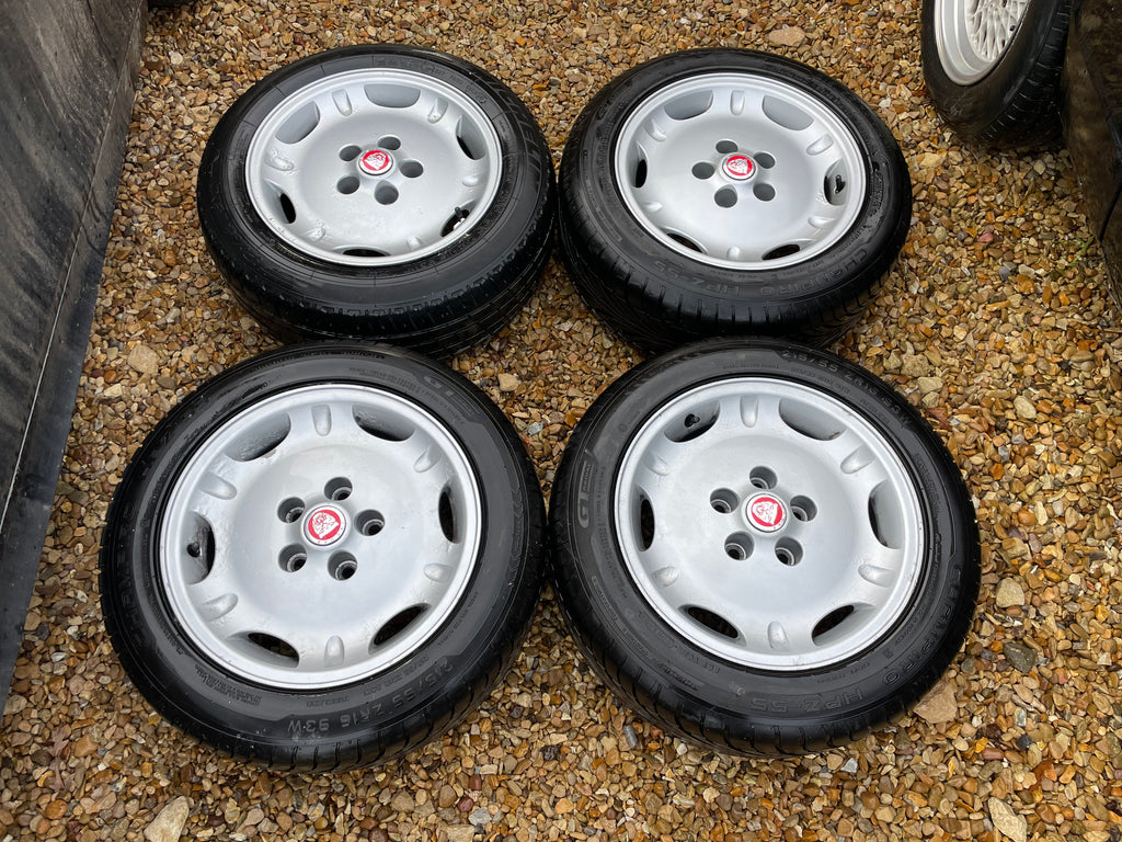 Jaguar X300 X308 XJ40 16” Dimple alloy wheels and tyres x4 8Jx16 ...