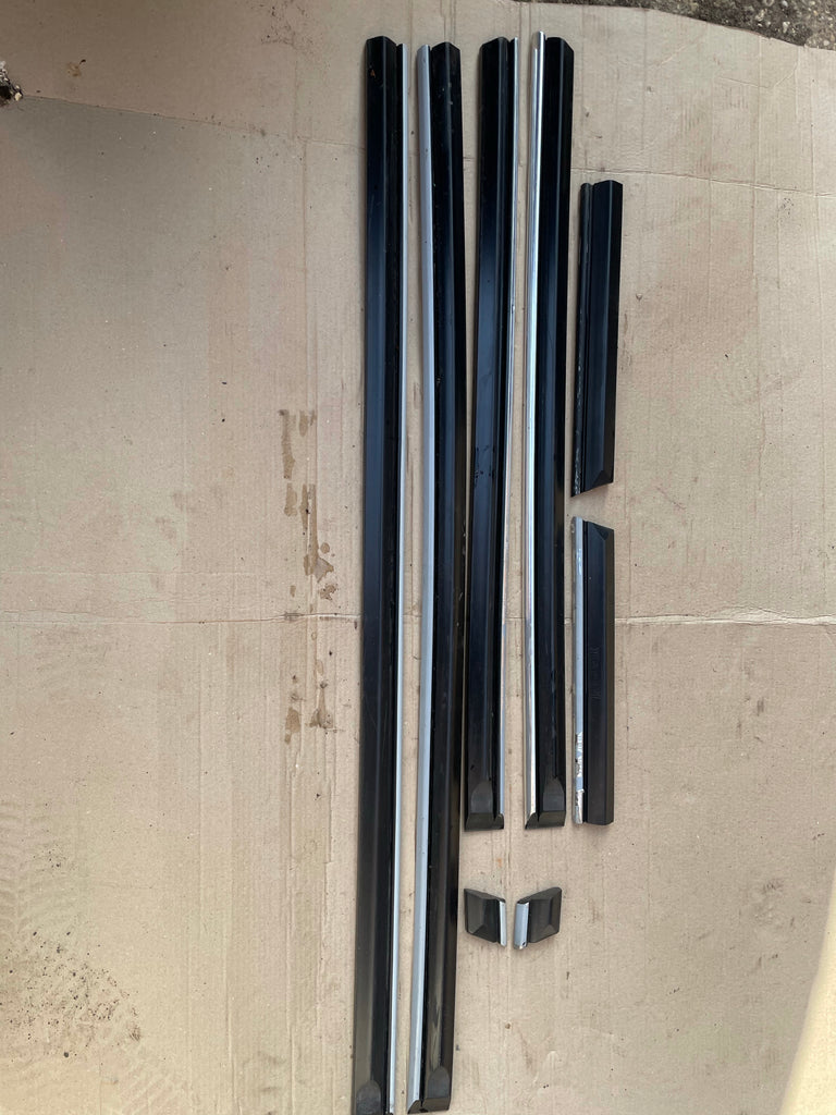 Jaguar Daimler XJ40 Door rubbing strips trims complete set – Black ...