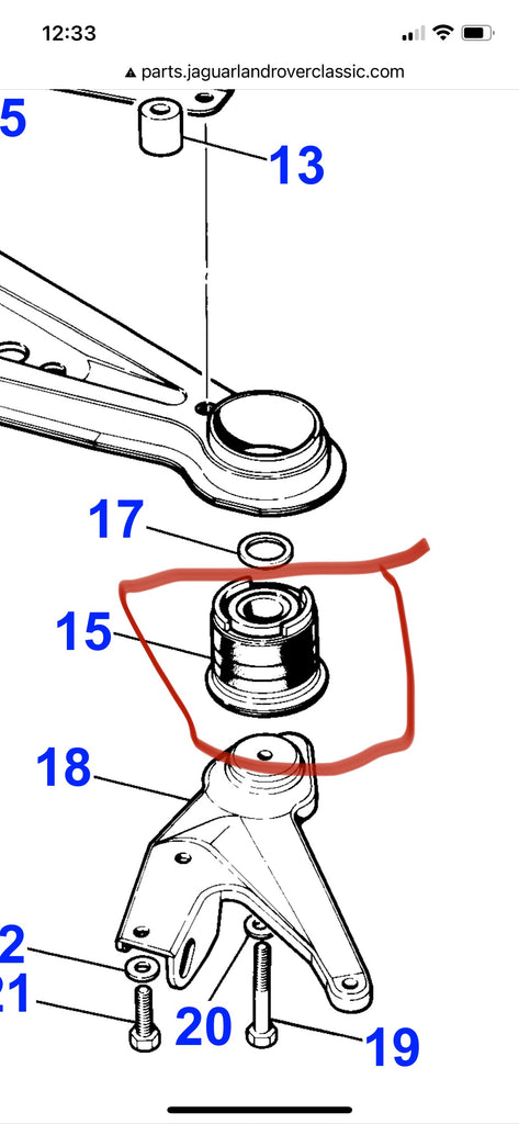 NEW Jaguar X300 XJ40 X308 XK8 Rear subframe bushes set – Black Cherry ...