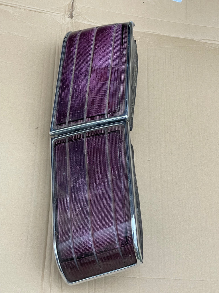 Jaguar XJ40 Red tail lamp set lamps lights with chrome surrounds ...