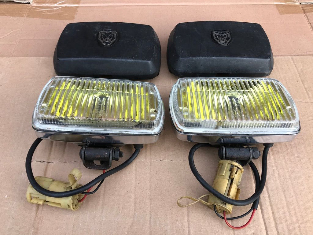 Jaguar XJ40 XJS Genuine Yellow Front Fog lamps driving lights Hella ...